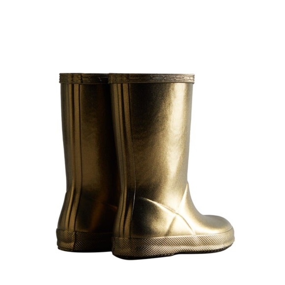 Hunter | Shoes | Hunter Metallic Gold Rain Boots Sz 3 | Poshmark
